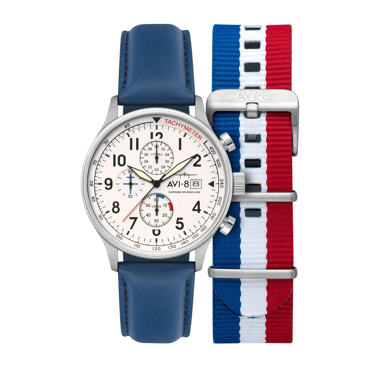 AVI-8 Watches Hong Kong | Hawker Hurricane Classic Chronograph Blue ...