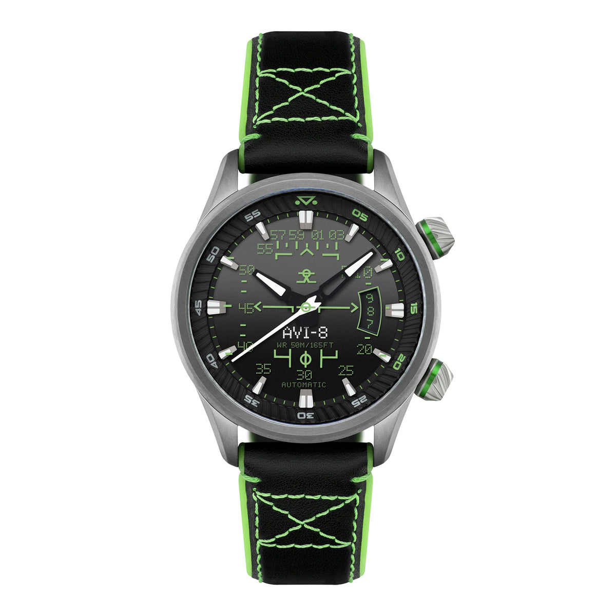 AVI-8 Watches Hong Kong | Hawker Harrier HUD Automatic Gradient Black ...