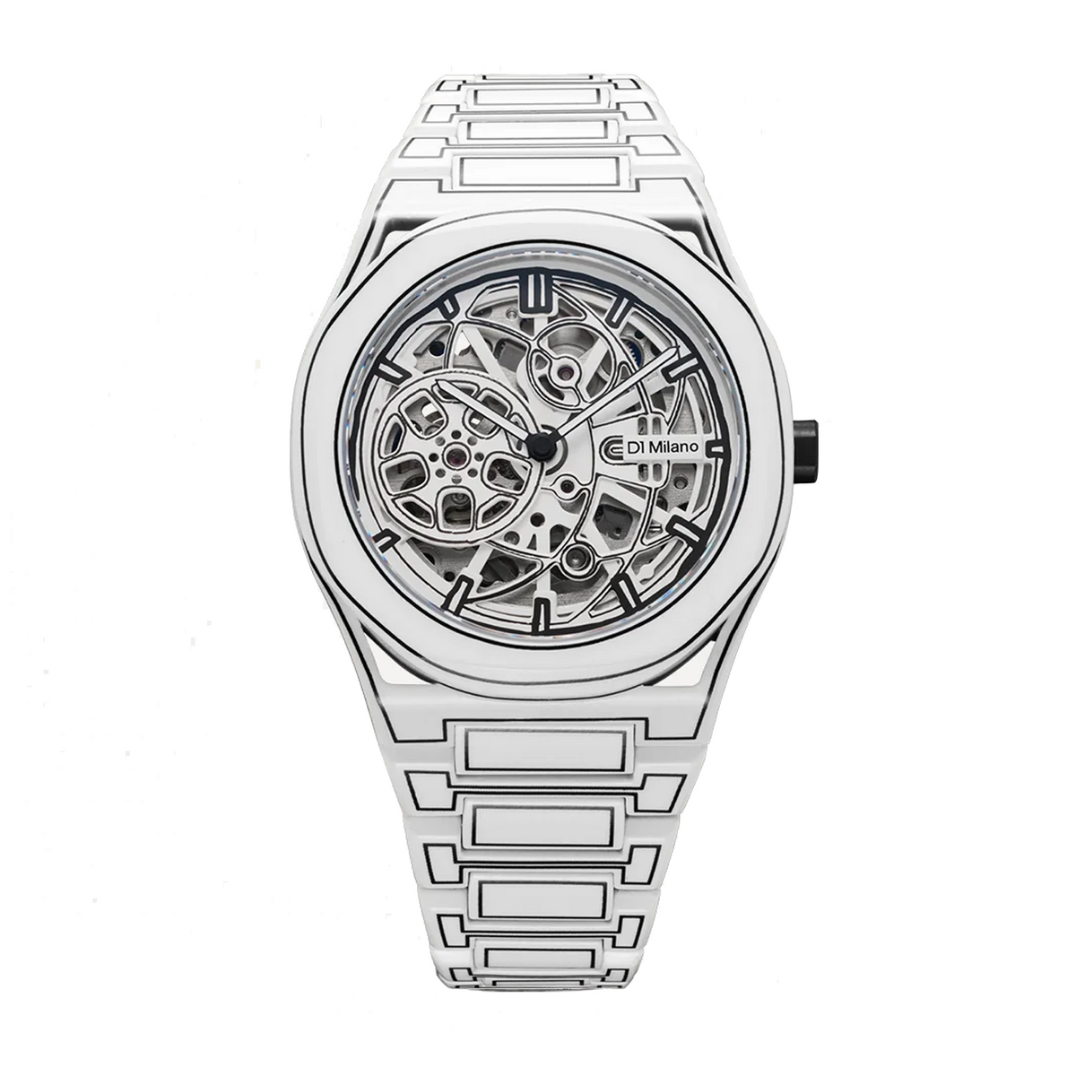 D1 Milano Watches Hong Kong | Skeleton White Sketch 40.5mm SKBJ20 ...