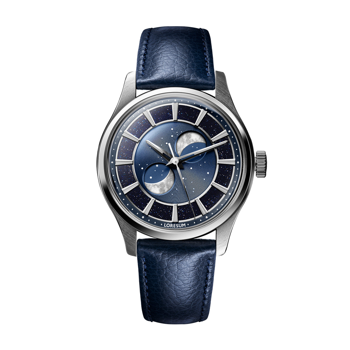 Loresum Watches Hong Kong | LS05 Double Moonphase Galactic Blue LS05-BL ...