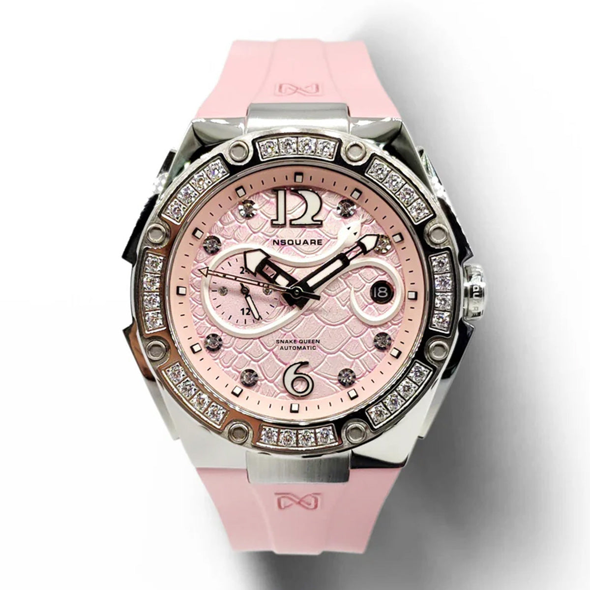 NSQUARE香港官方零售商 | SnakeQueen Automatic 39mm Pure Pink L0472-N48.9 ...
